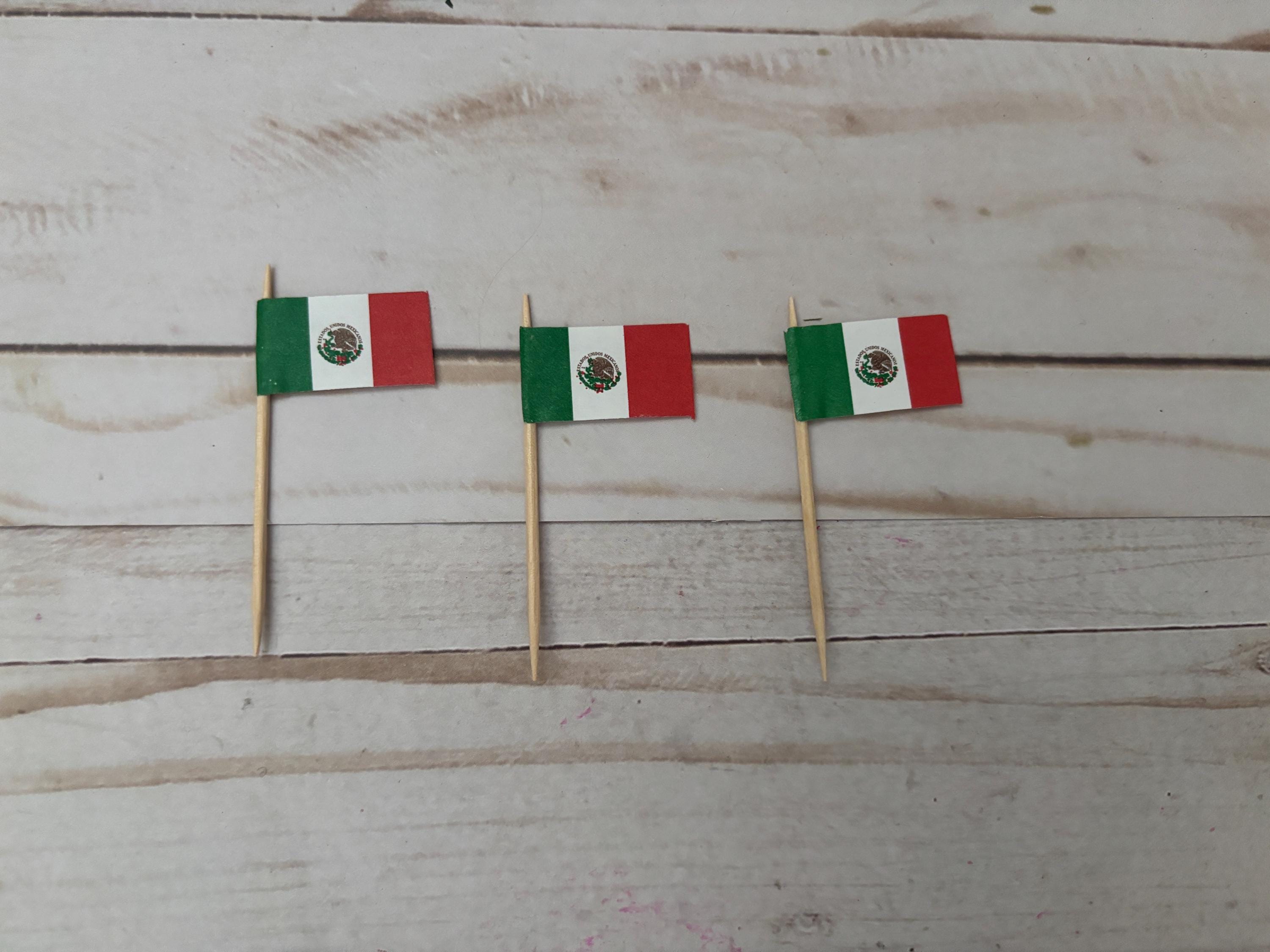 Mini Mexican Palillos Banderitas on Toothpicks – Perfect for Fiestas ...