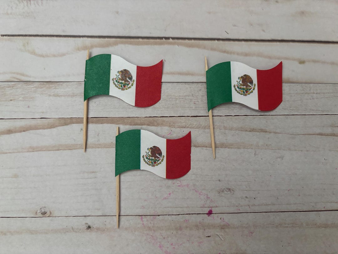 Mini Mexican Palillos Banderitas on Toothpicks – Perfect for Fiestas ...