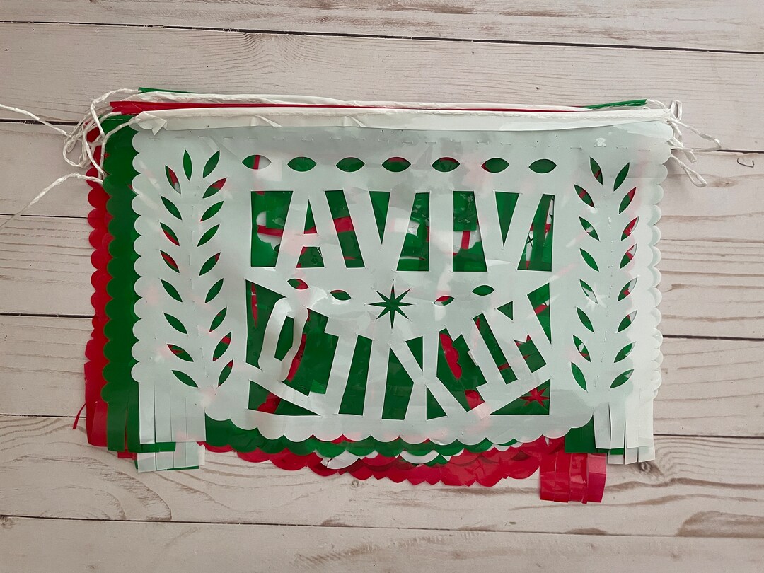 Papel Picado Mexico Independence Day Colors Them Mexican Fiesta Party ...
