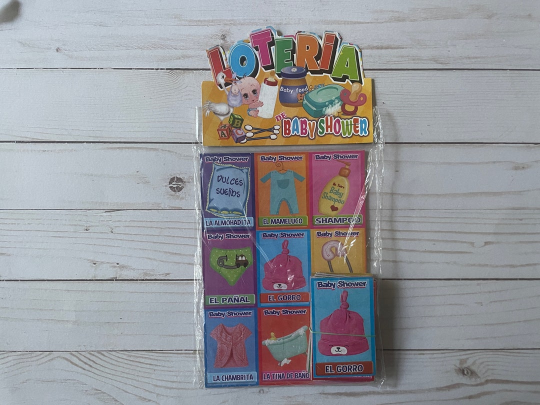 Baby Shower Spanish Bingo Loteria Board Game With Cards - Etsy