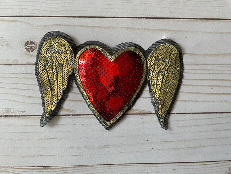 Sacred Heart Sequin Milagro Religious Sew on Patch - Etsy