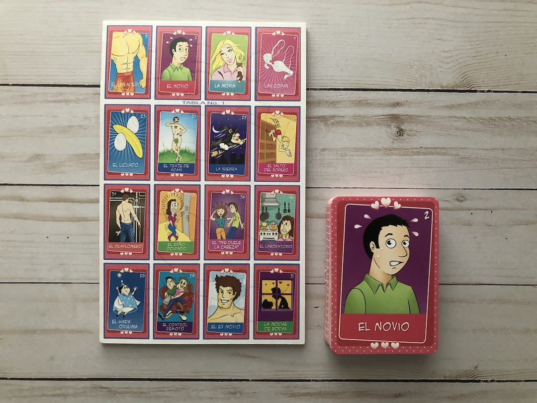 Bachelorette Spanish Bingo Loteria Board Game With Cards - Etsy
