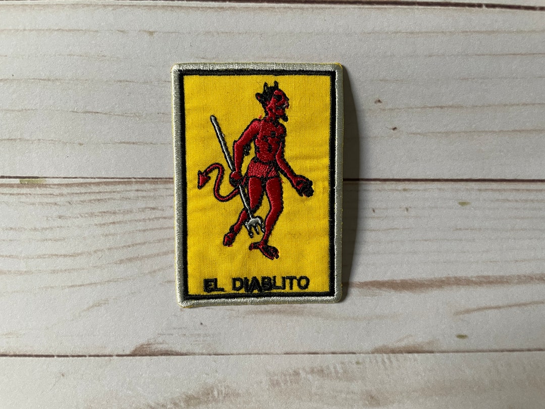 El Diablo Loteria Embroidered Patch Iron On - Etsy