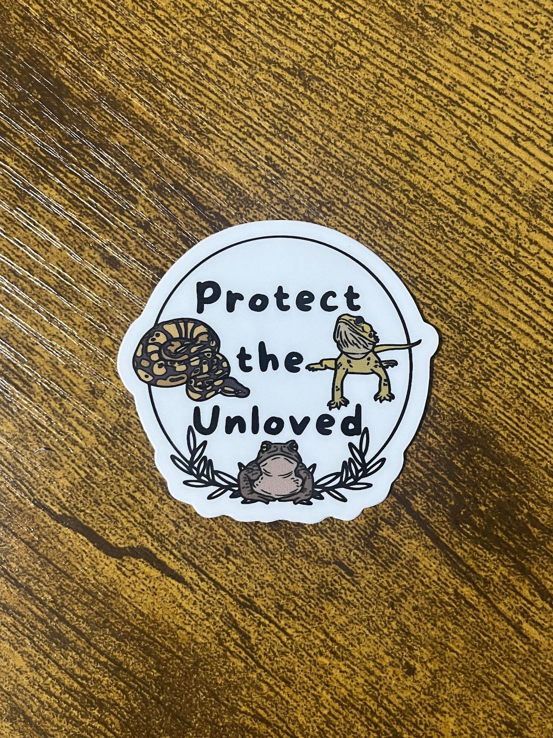Protect the Unloved Reptile/amphibian Sticker - Etsy