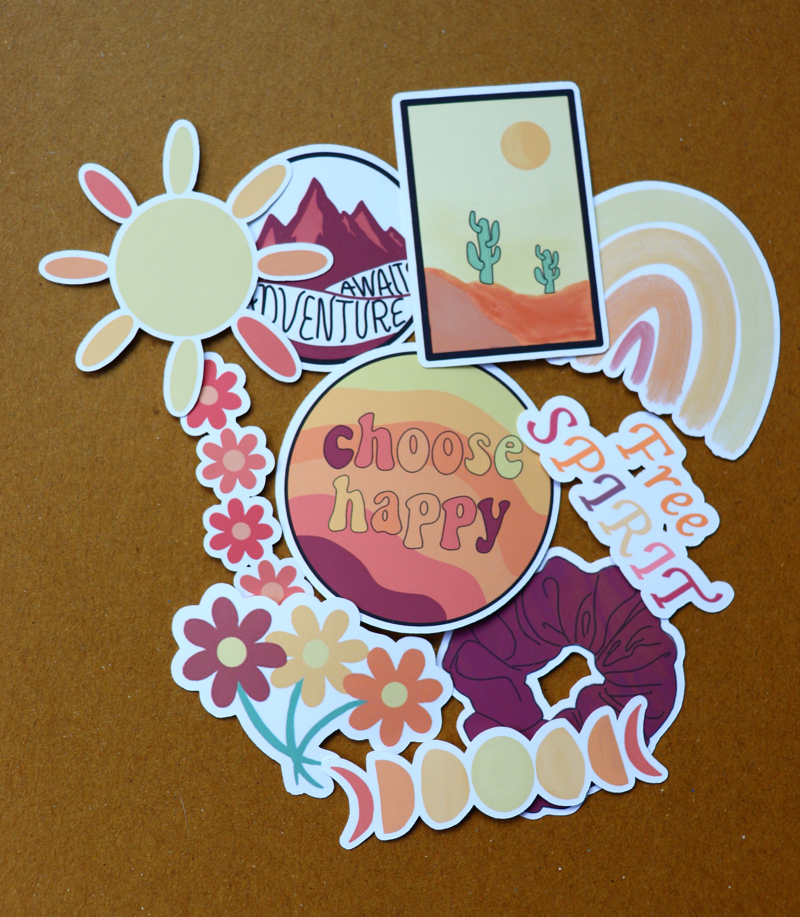 Boho sticker pack | Etsy