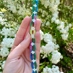 Woven Daisy Chain Friendship Bracelets, Visco,flower, Anklet, Boho ...
