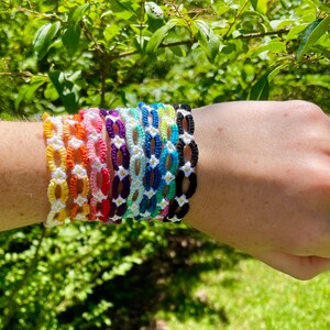 Woven Daisy Chain Friendship Bracelets, Visco,flower, Anklet, Boho ...