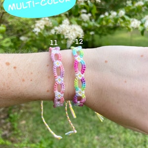 Woven Daisy Chain Friendship Bracelets, Visco,flower, Anklet, Boho ...