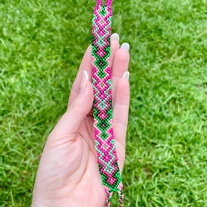 Woven Arrowhead Friendship Bracelets, Handmade, Cotton, Keychain ...