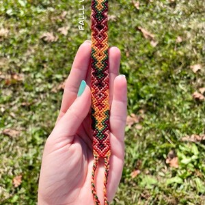 Woven Arrowhead Friendship Bracelets, Handmade, Cotton, Keychain ...