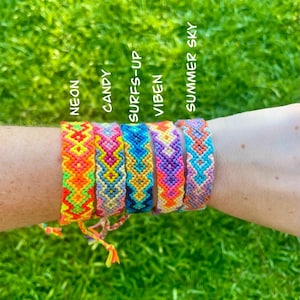 Woven Arrowhead Friendship Bracelets, Handmade, Cotton, Keychain ...