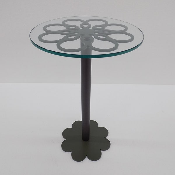 Column Glass Table - Etsy