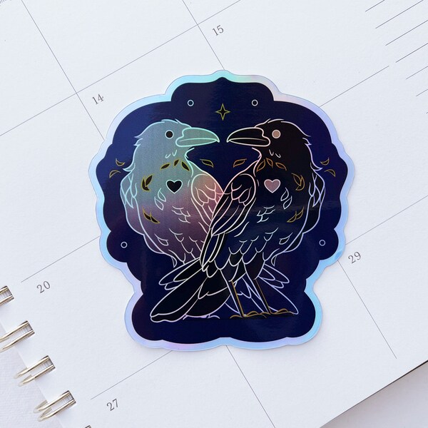 Raven Decal - Etsy