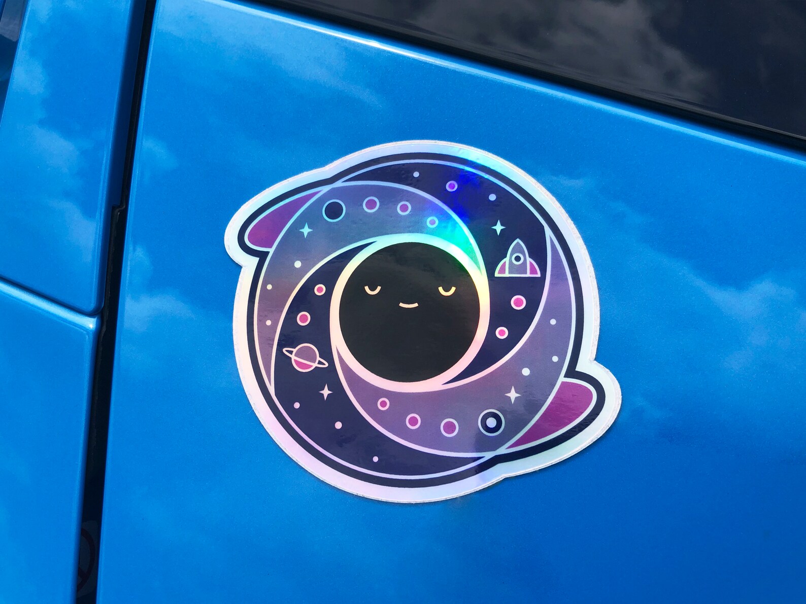 Black Hole Sticker Holographic Car Decal Science Gifts for - Etsy