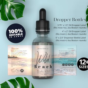 100% Editable Body Product Label Templates - Vanilla Body Butter, Body ...