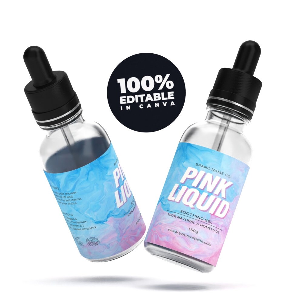 Bottle and Jar Product Label Set for Canva Label Design - Etsy