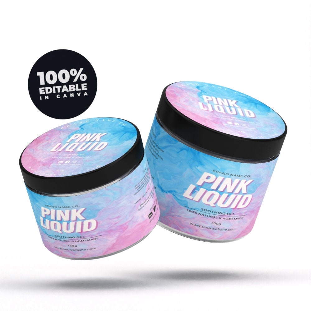 Bottle and Jar Product Label Set for Canva Label Design - Etsy