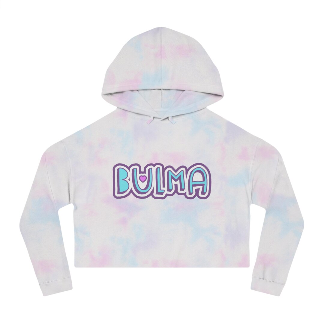Bulma Dragon Ball Trendy Kawaii Women Cropped Hooded Sweatshirt Bulma ...