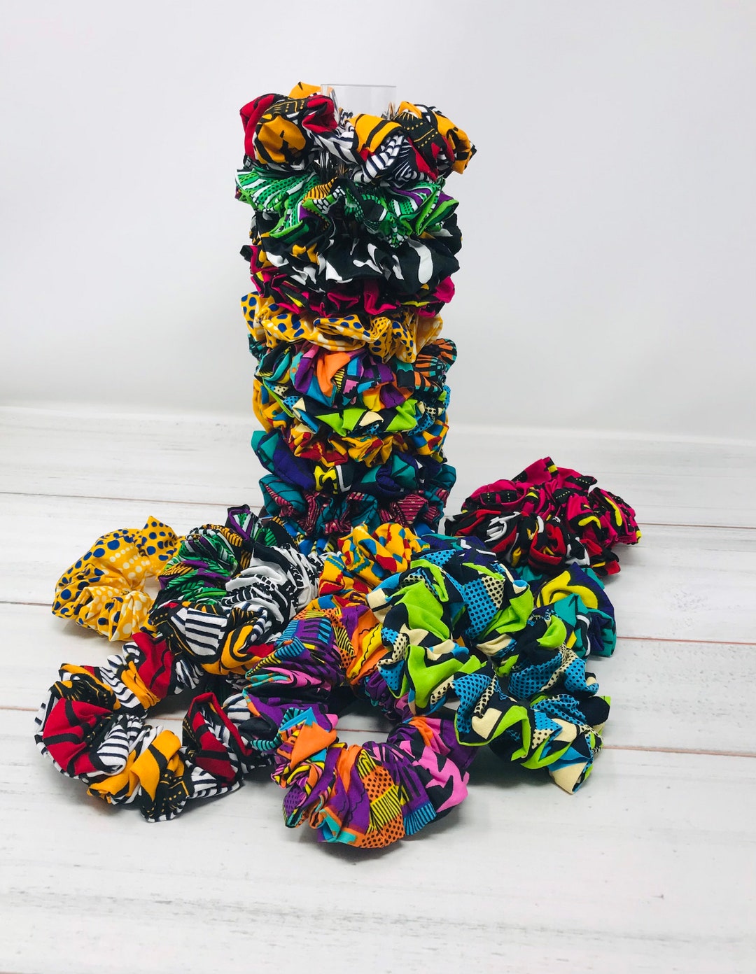 African Print Scrunchie /kente Scrunchies/ Ankara Scrunchies - Etsy