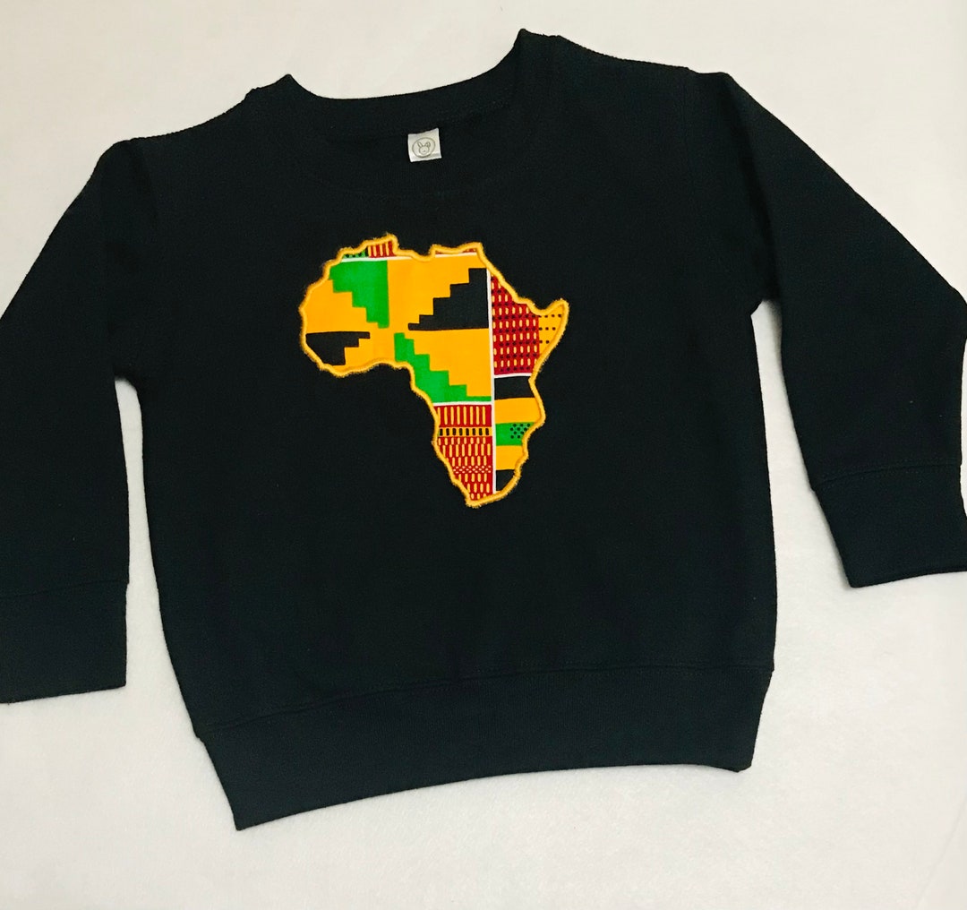 African Map Sweatshirt / African Print Sweatshirt / Kente Print Outfit ...
