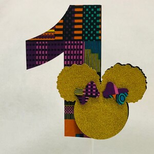 Afro Puff Cake Topper/ Kente Cake Topper - Etsy