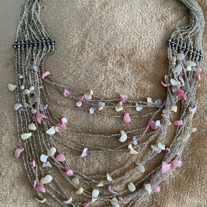 Beaded Statement Necklace - Etsy