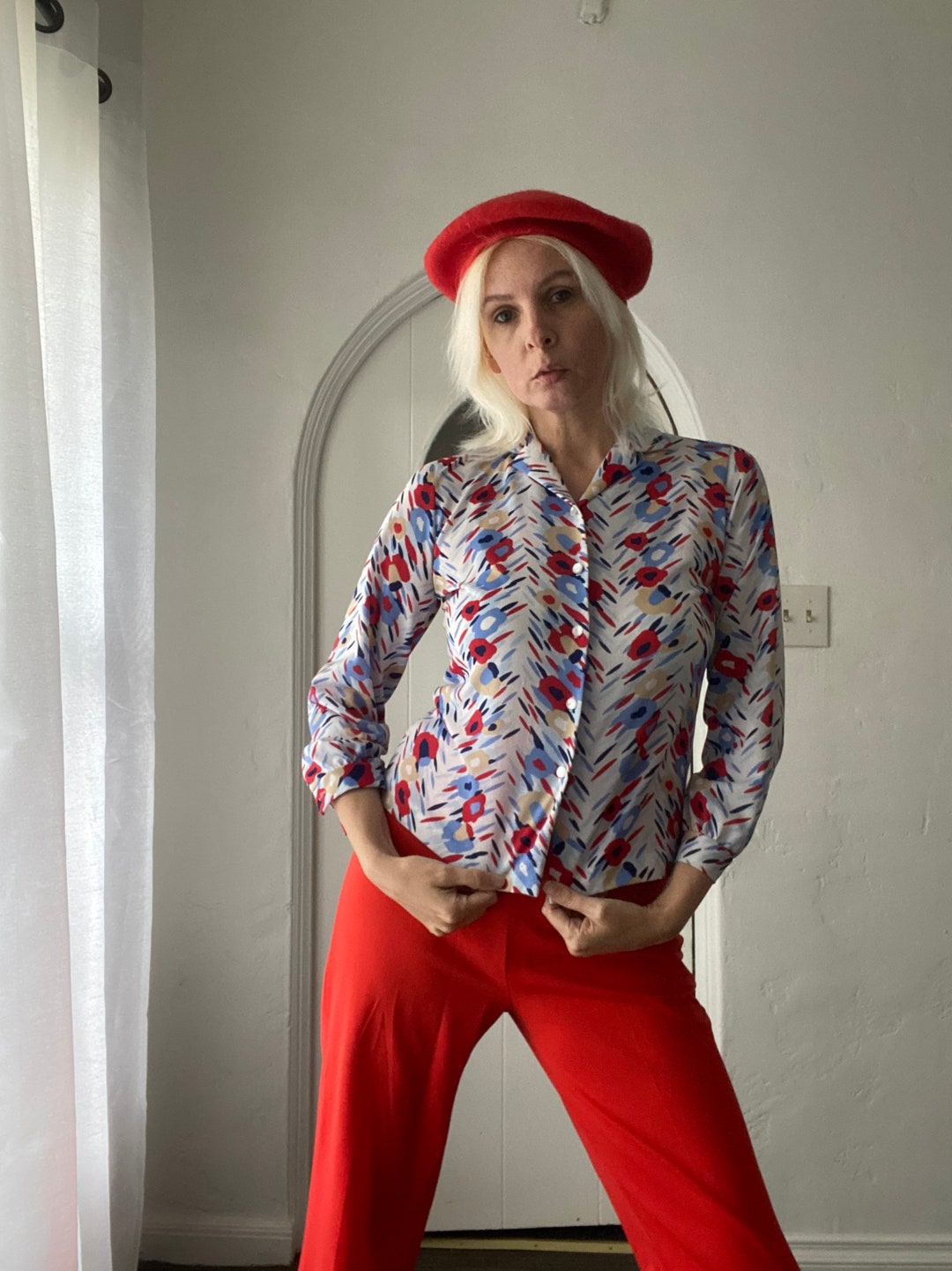 Super Cute Vintage 70s Graff Californiawear Blouse - Etsy