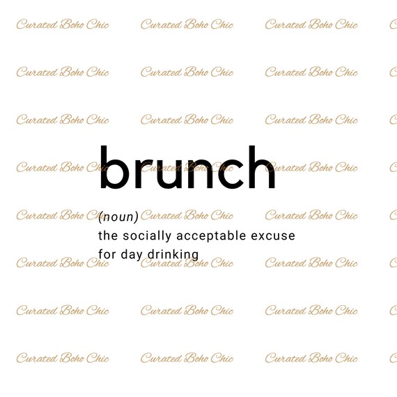 Brunch Definition SVG Descarga digital - Etsy España