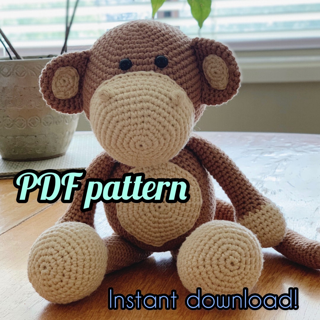 Monkey Crochet Pattern - Amigurumi - Beginner/intermediate - Etsy