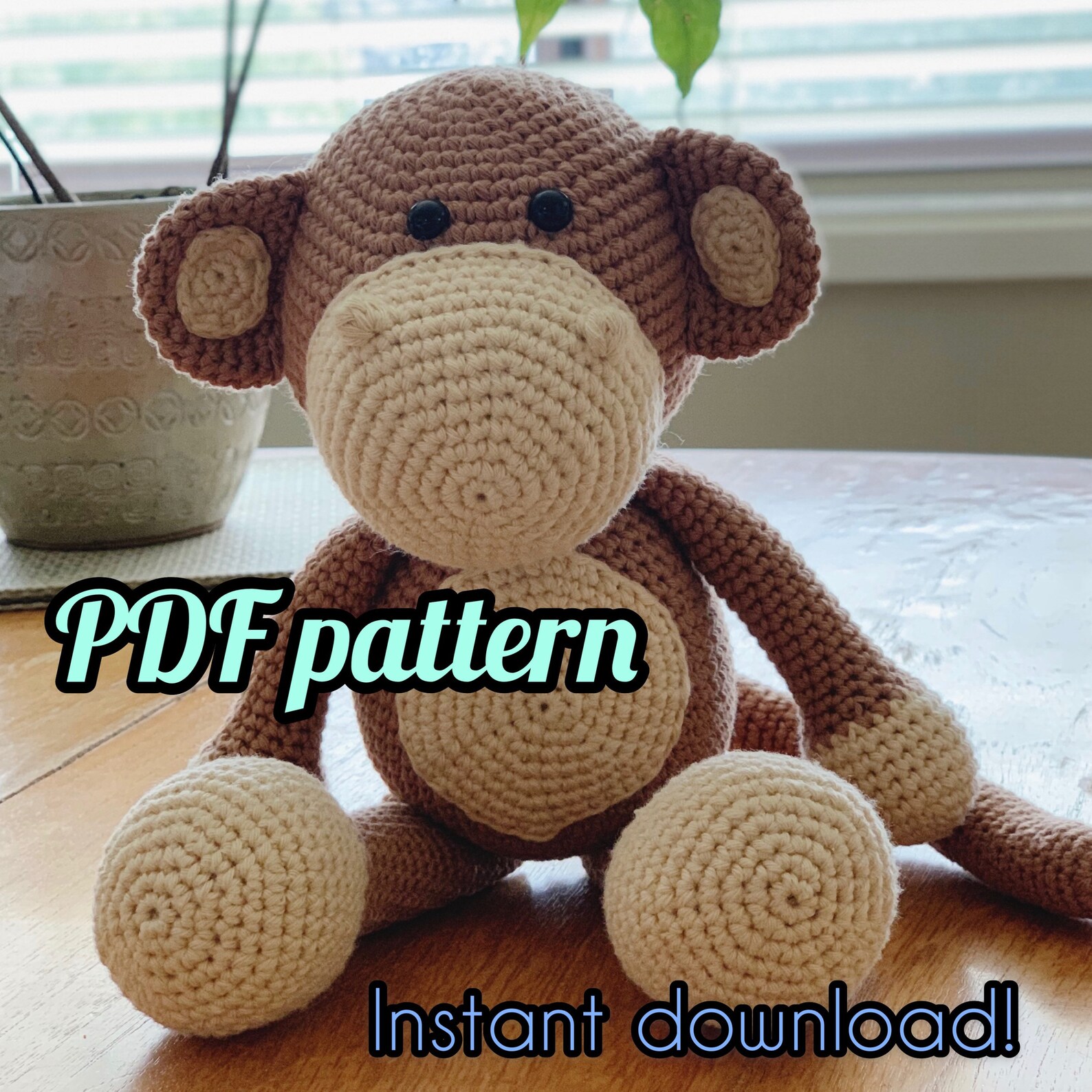 Monkey Crochet Pattern Amigurumi Beginner/intermediate - Etsy