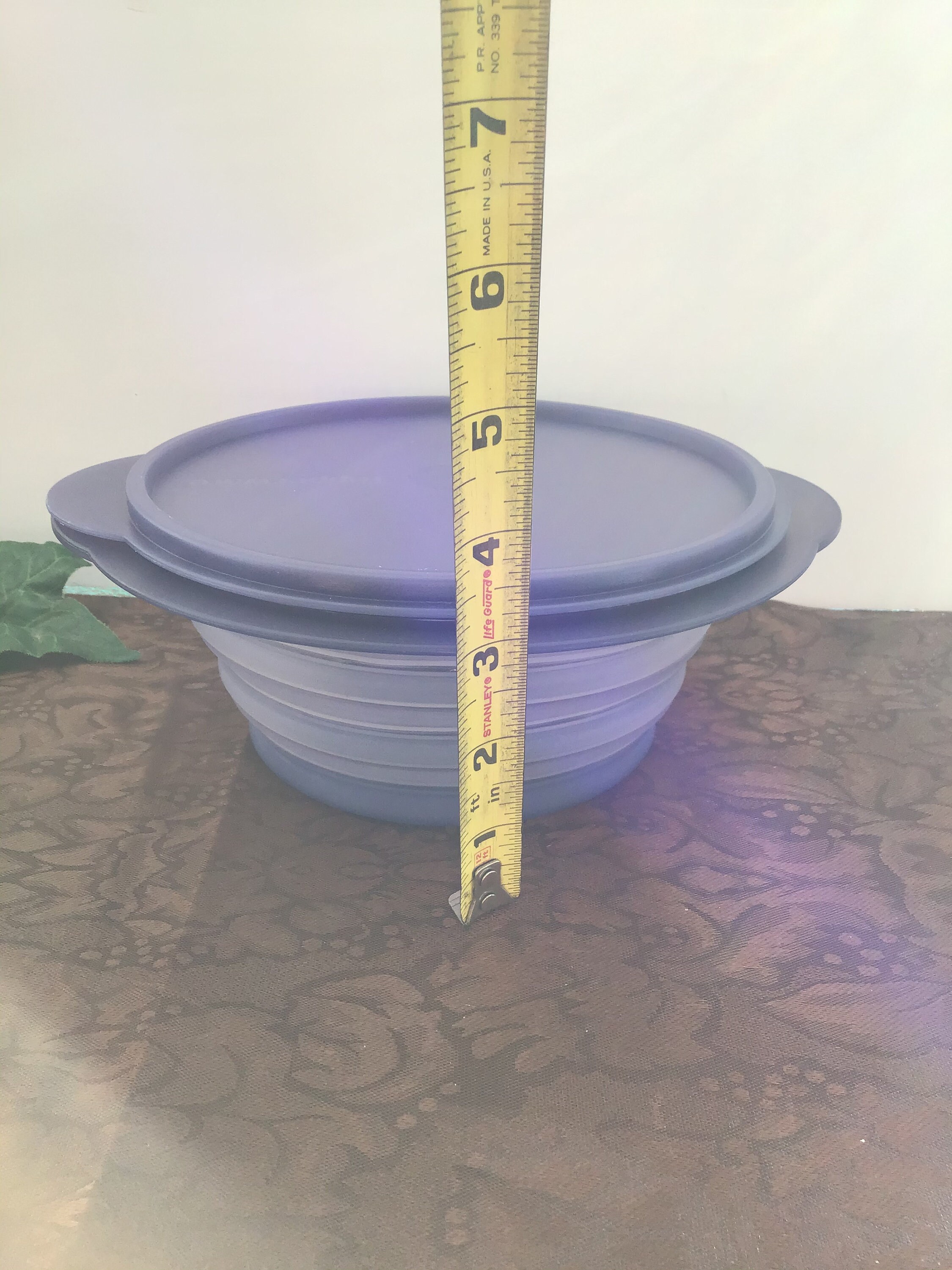 TUPPERWARE Flat-out Collapsible 4 Cup Bowl 5453 With Lid | Etsy