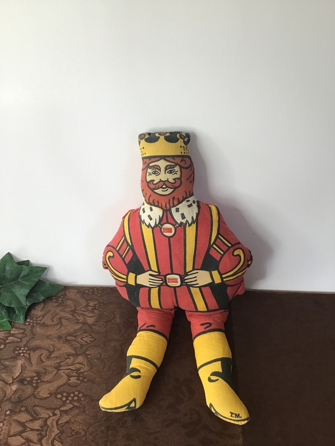 Vintage Stuffed BURGER KING Mascot Doll - Etsy