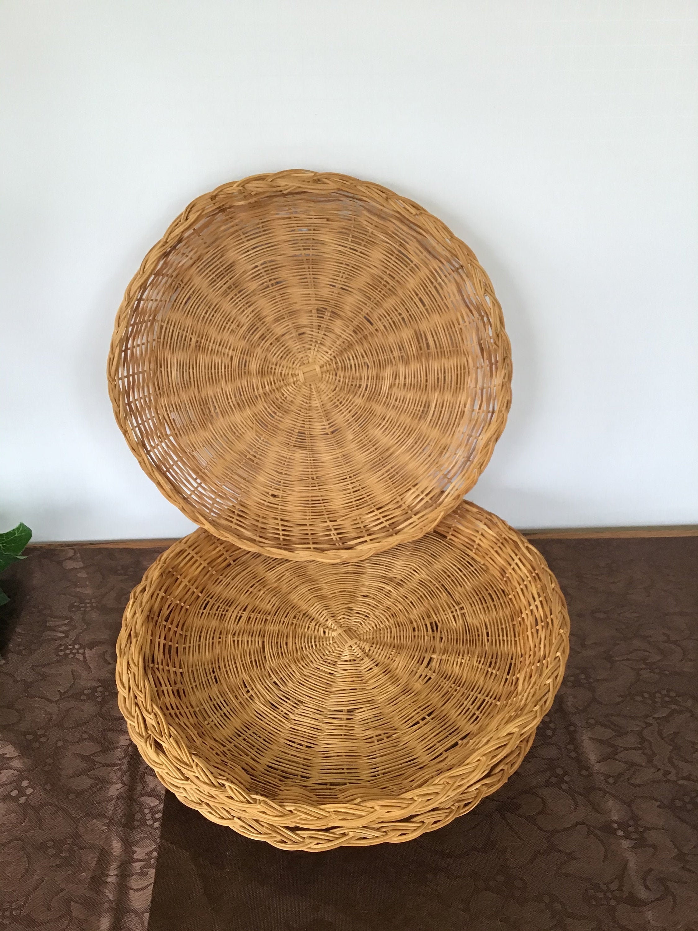 Wicker Paper Plate Holders for sale | Only 4 left at -70%