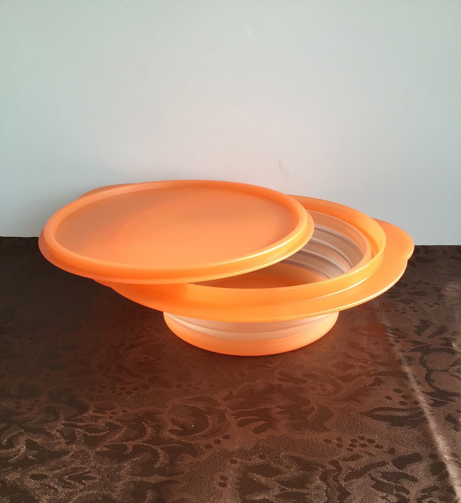 TUPPERWARE Flat-out Collapsible 4 Cup Bowl 5453 With Lid - Etsy