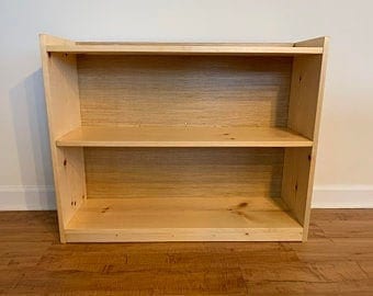 Solid Pine Bookshelf - Etsy