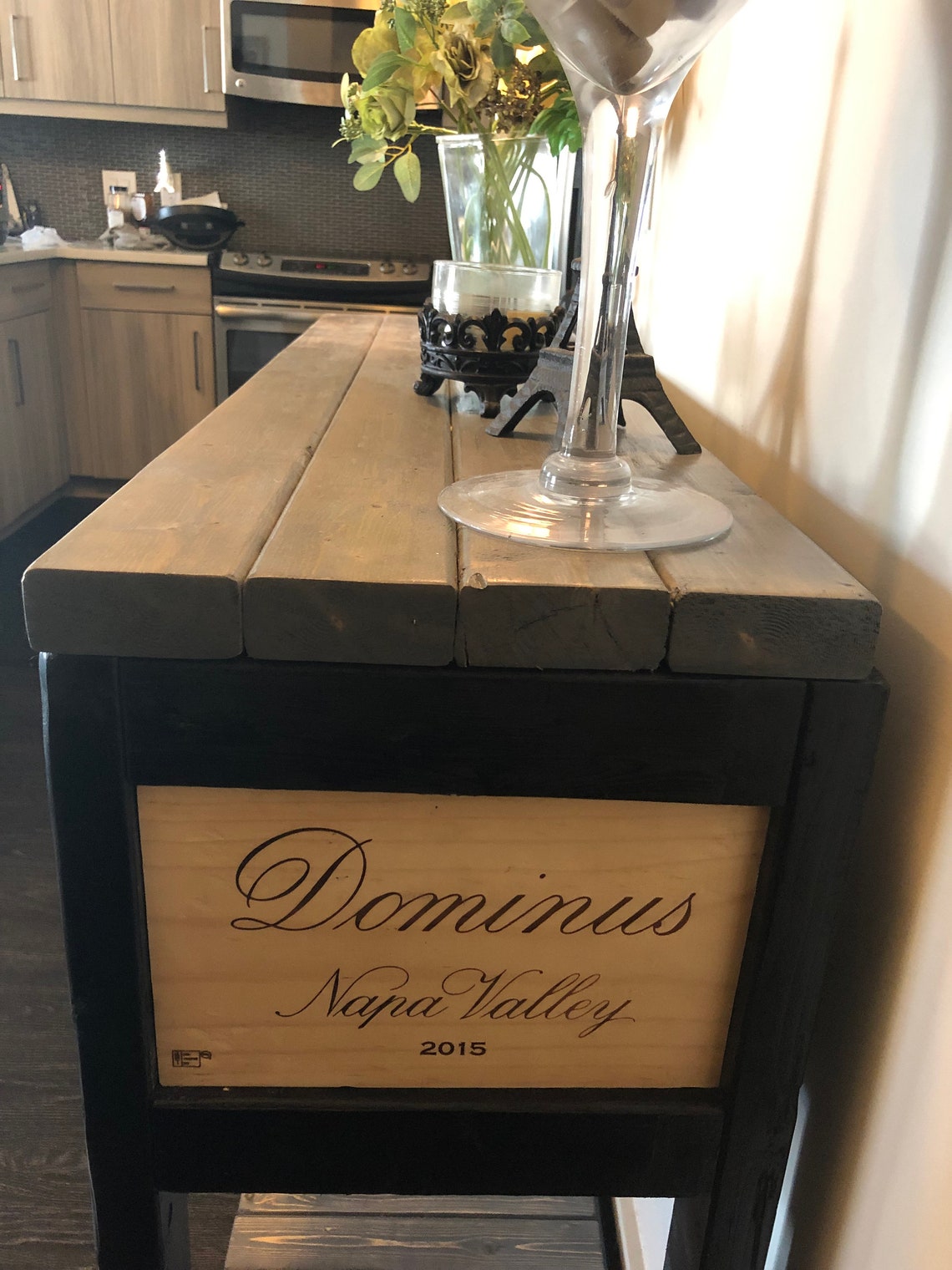 Wine Crate Buffet Console Table - Etsy