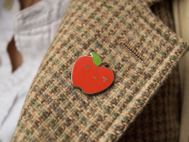 NYC Enamel Pin Big Apple Pin Cute Enamel Pin Gift | Etsy