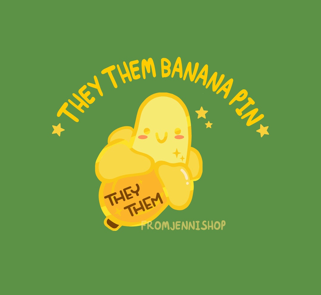 JUMBO Pronoun Pin-they Them Pin Pronoun Queer Pin-cute Enamel Pin ...