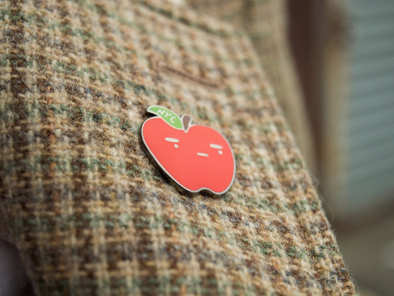 NYC Enamel Pin Big Apple Pin Cute Enamel Pin Gift | Etsy