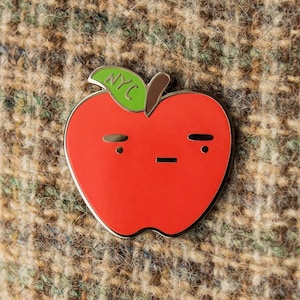 NYC Enamel Pin - Big Apple Pin - Cute Enamel Pin - Gift- Teacher ...