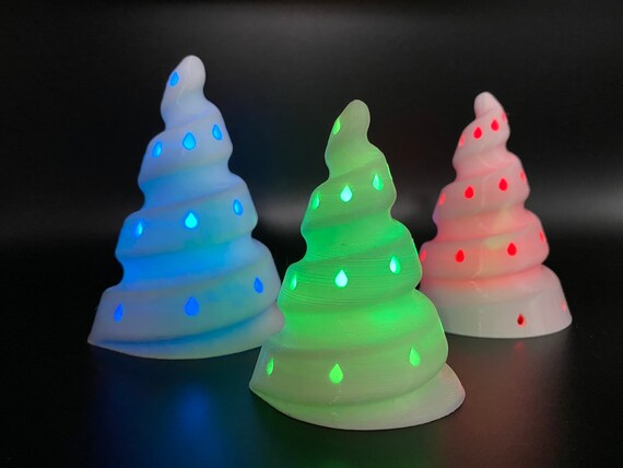 Christmas Trees W/ Color Changing LED Candle Christmas Decor - Etsy