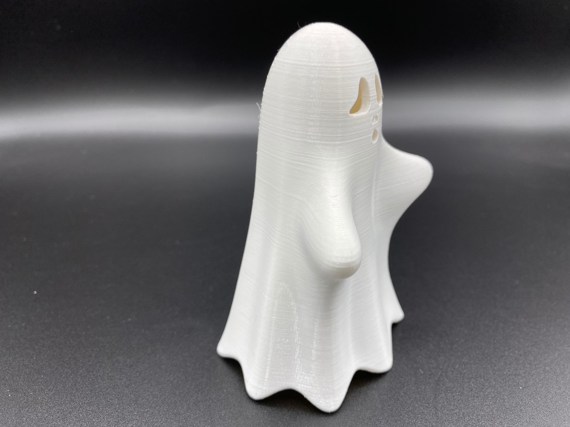 Spooky Ghosts w/ Flickering LED Candle Halloween Decor | Etsy