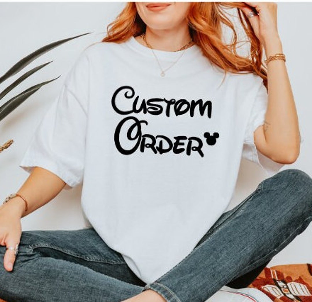 Disney Font Custom T-shirt. Personalized Disney T-shirt. Family Trip ...