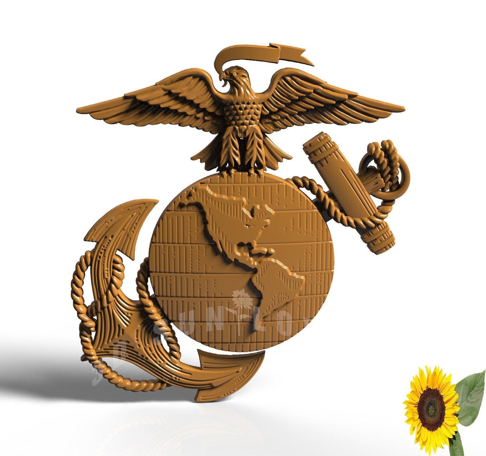 US Marine Corps USMC Army Military Medal Symbol 3D stl model | Etsy