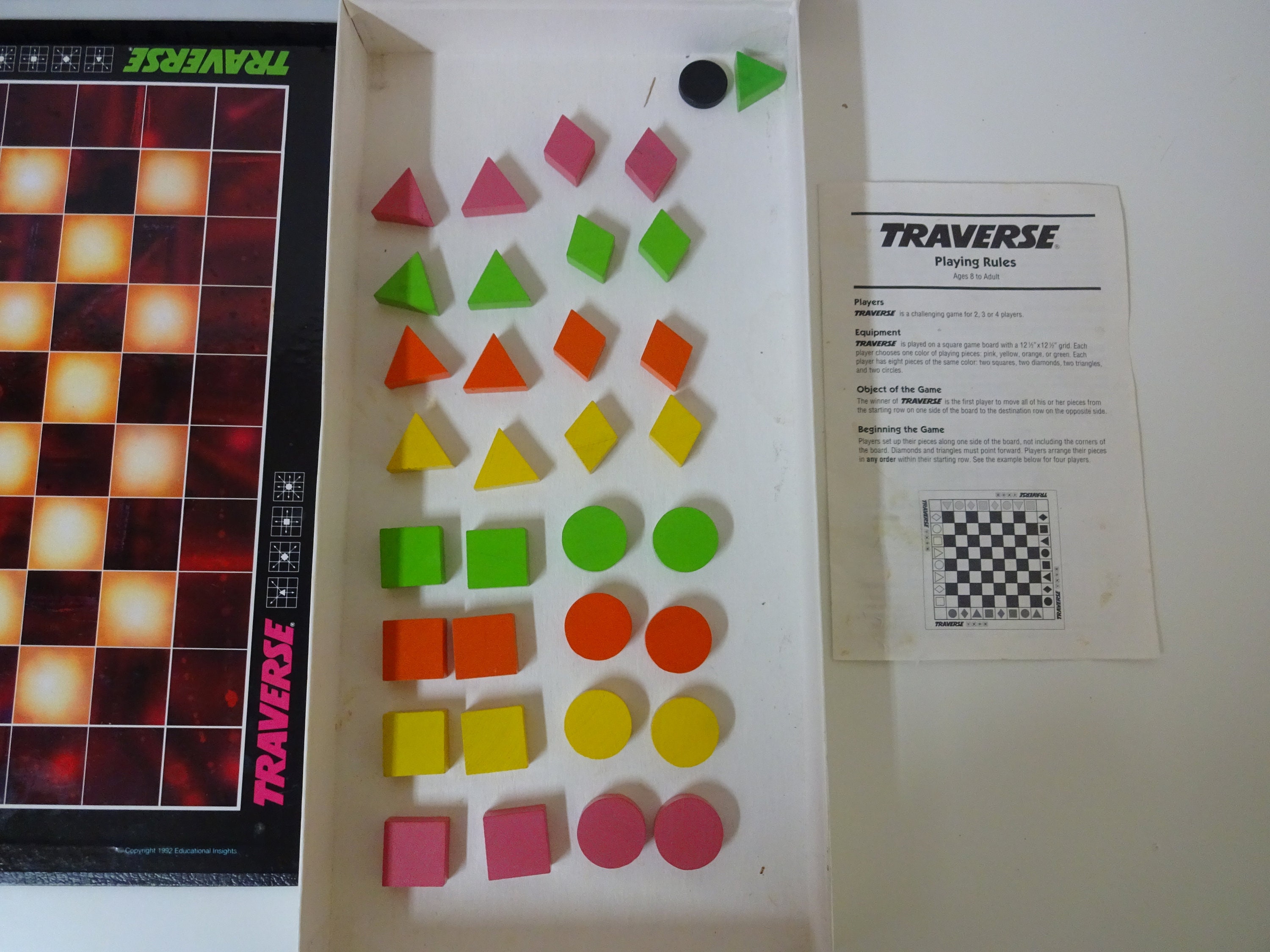 Vintage 1992 Traverse Board Game by Educational Insights - Etsy