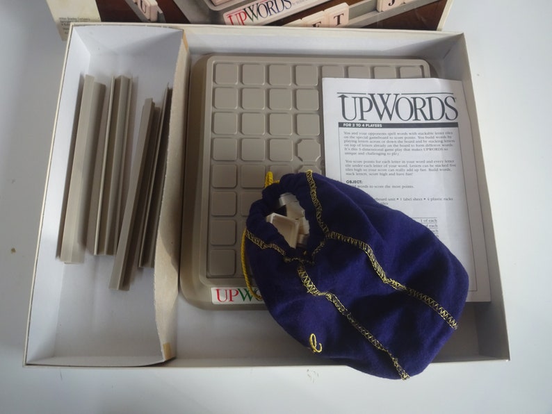 Vintage 1988 Upwords 3d scrabble word game by MB 80s - Etsy 日本