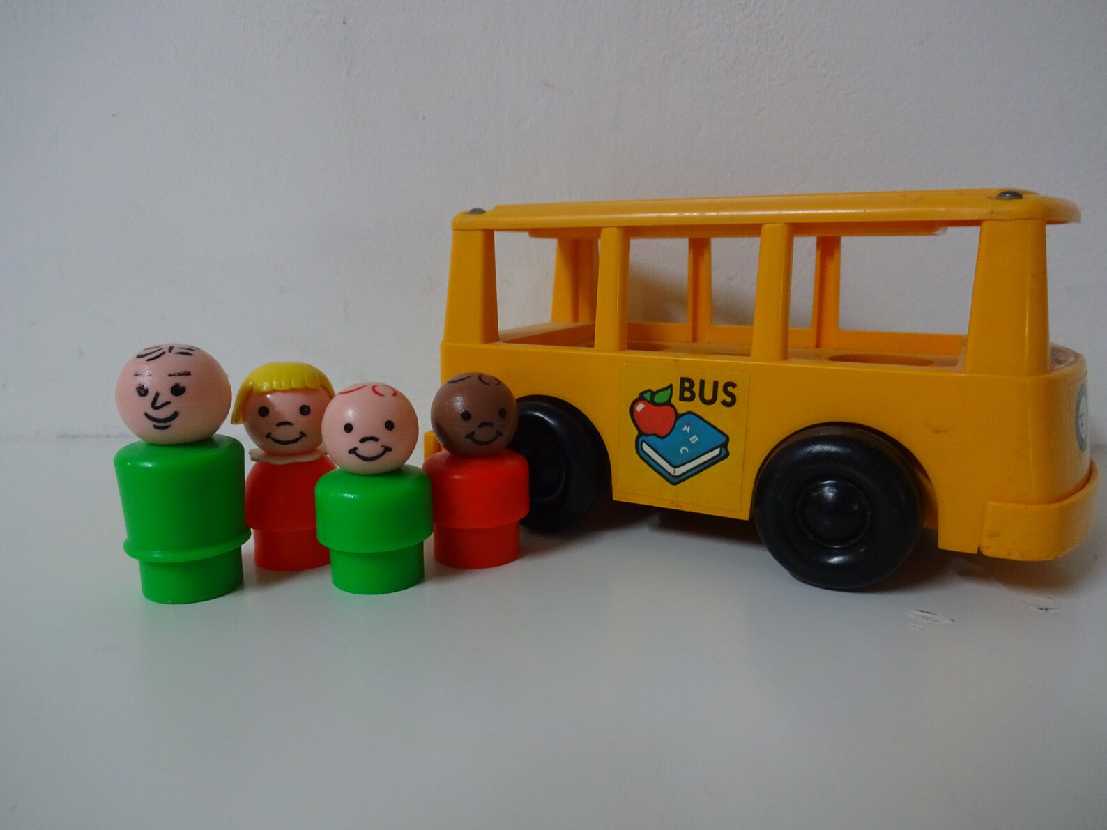 Vintage 1986 Fisher Price Little People School Bus Toy 2525 - Etsy