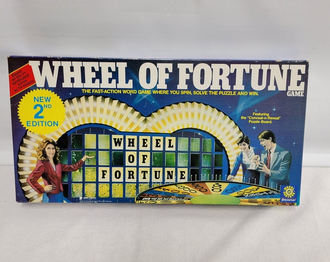 1985 Vintage Wheel of Fortune Board Game - Etsy
