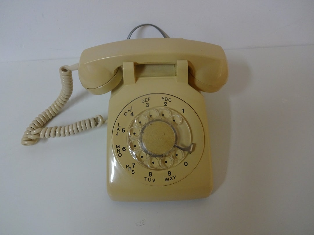 Vintage 1970s Rotary Phone Northern Telecom Beige Rotary Phone - Etsy