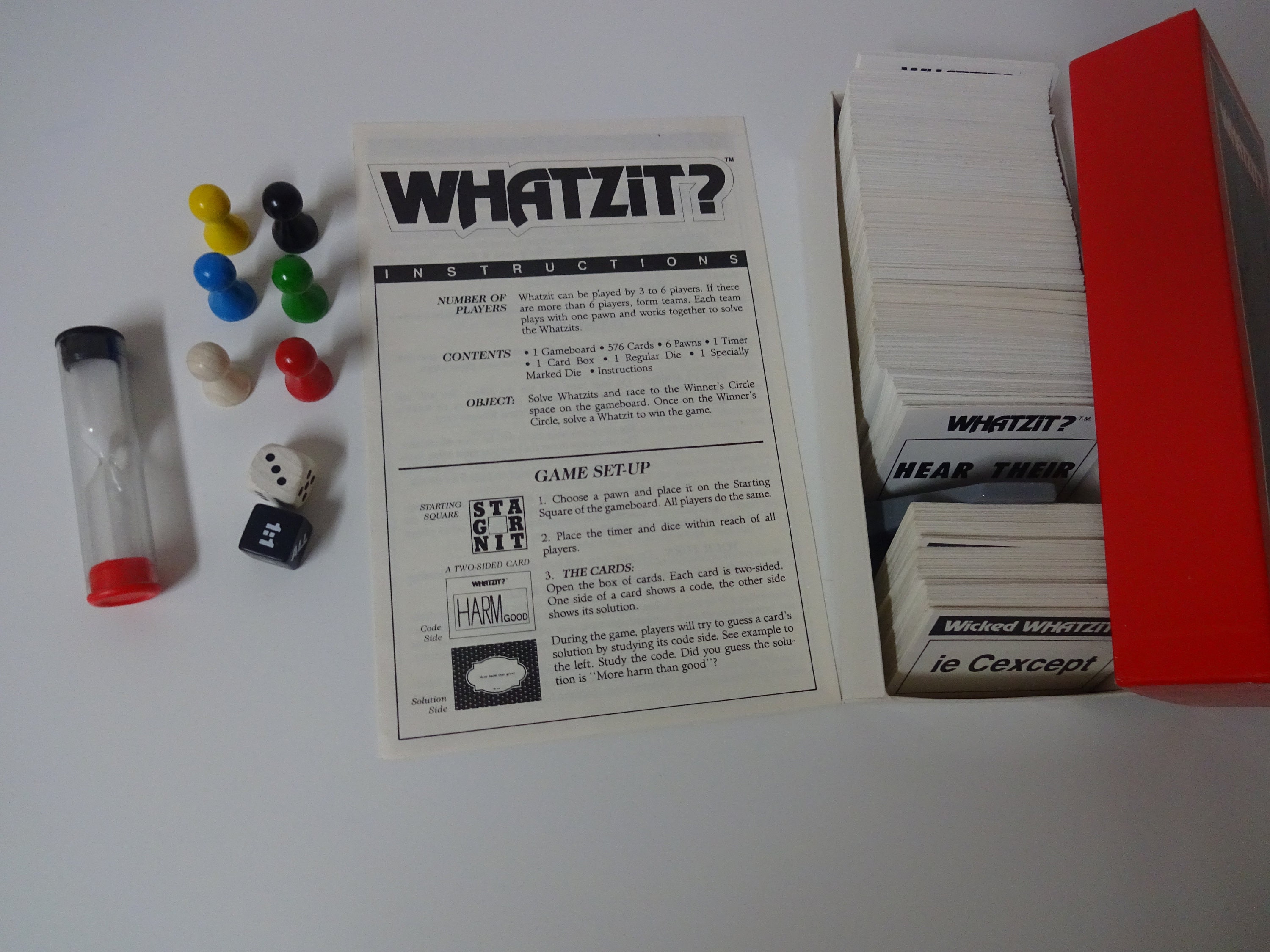 Vintage 1987 Whatzit Board Game the Game of Fractured Phrases - Etsy